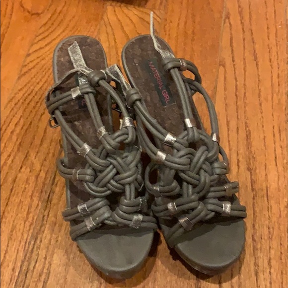 Shoes | Material Girl Distressed Sandals | Poshmark